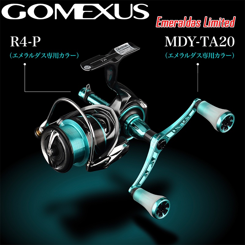 【Eging】Gomexus Double Reel handle with Egi bait pothook For Daiwa ...