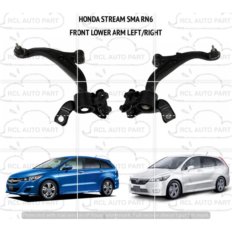 (PREMIUM QUALITY) FRONT LOWER ARM LEFT/RIGHT HONDA STREAM SMA RN6 ...
