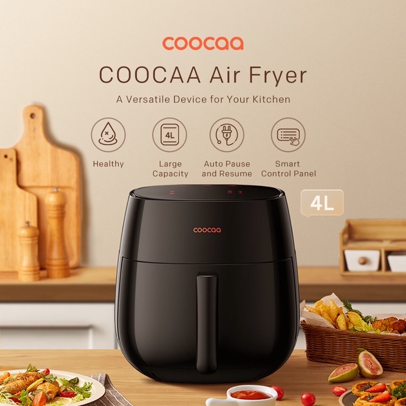 MESIN Coocaa Air Fryer AF-DE1 - 4L Capacity - Digital Preset - Oil-Free ...