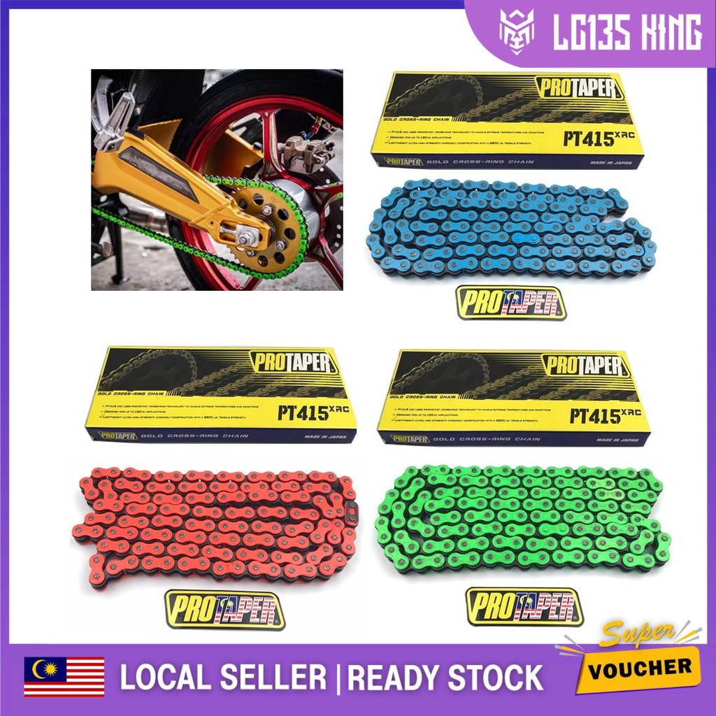 PROTAPER 415x132L XRC HEAVY DUTY COLOUR ORING CHAIN RANTAI ORING 415 ...