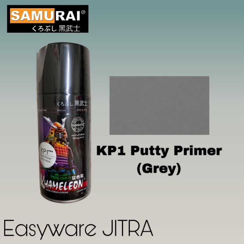 100% ORIGINAL!!! SAMURAI KP1 Putty Primer (GREY) ( Samurai paint spray ...
