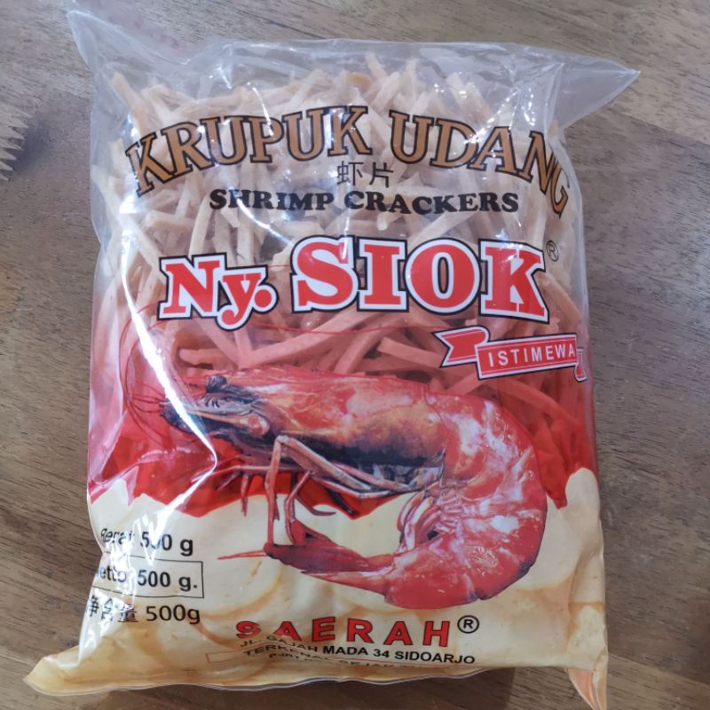 Kerupuk udang ny Siok keropok udang Ny Siok 500gr krupuk udang enak ...