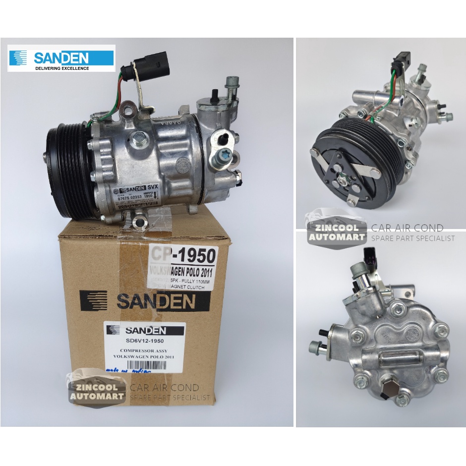 Volkswagen Polo 11' AirCond Compressor SD6V12-1950 6PK 💯% Original ...