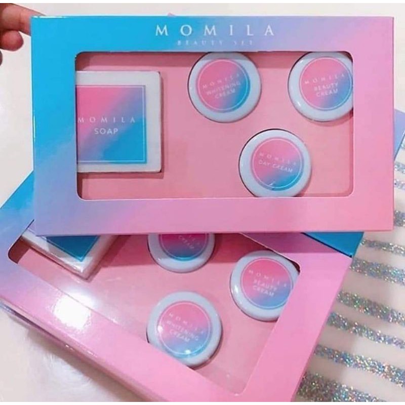 MOMILA BEAUTY SET 4 IN 1 💯 ORIGINAL + (FREE GIFT) | Shopee Malaysia