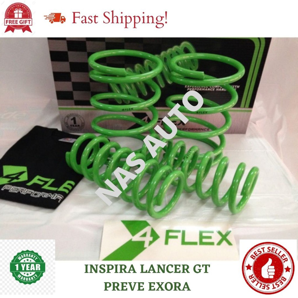 4FLEX PREVE SUPRIMA INSPIRA LANCER GT EXORA SPORT SPRING | Shopee Malaysia