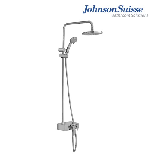 Johnson Suisse Shower Column Single Lever Wall Mounted Shower Mixer ...