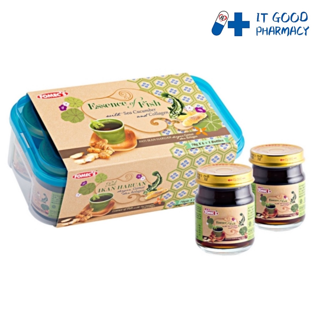 FOMEC’s Essence of Fish with Sea Cucumber & Collagen (70g x 6+1 Bottles ...
