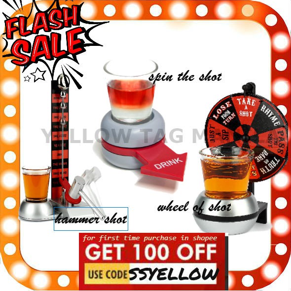 SPIN THE SHOT / WHEEL OF SHOT / HAMMER SHOT DRINKING GAME/ SPIN THE ...