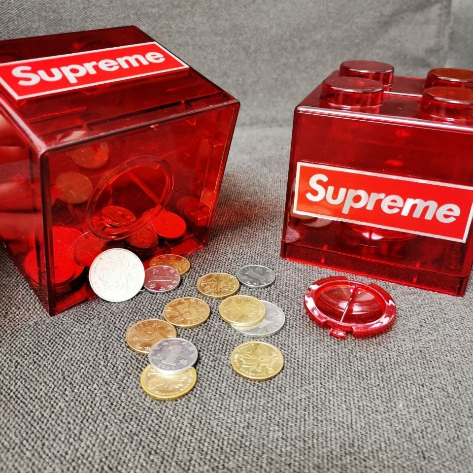 Acrylic Donation Box/Money Box/Coin Bank/Piggy Bank Supreme存钱罐 塑料储蓄罐b2 ...
