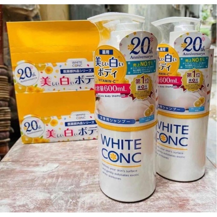 White ConC Body Shampoo Whitening Shower Gel 600ml | Shopee Malaysia