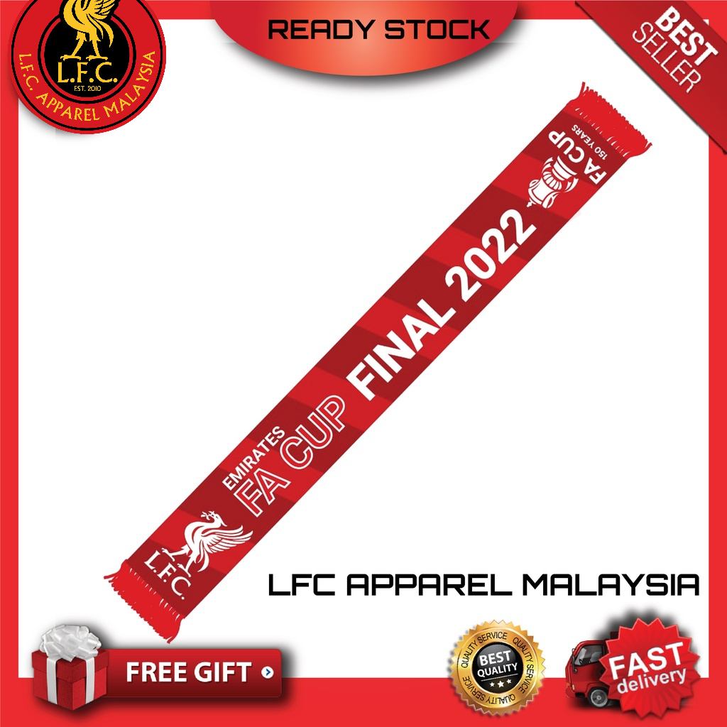 Liverpool FC Original Mafla Scarf Scarves FA Cup Final 2022 Original ...