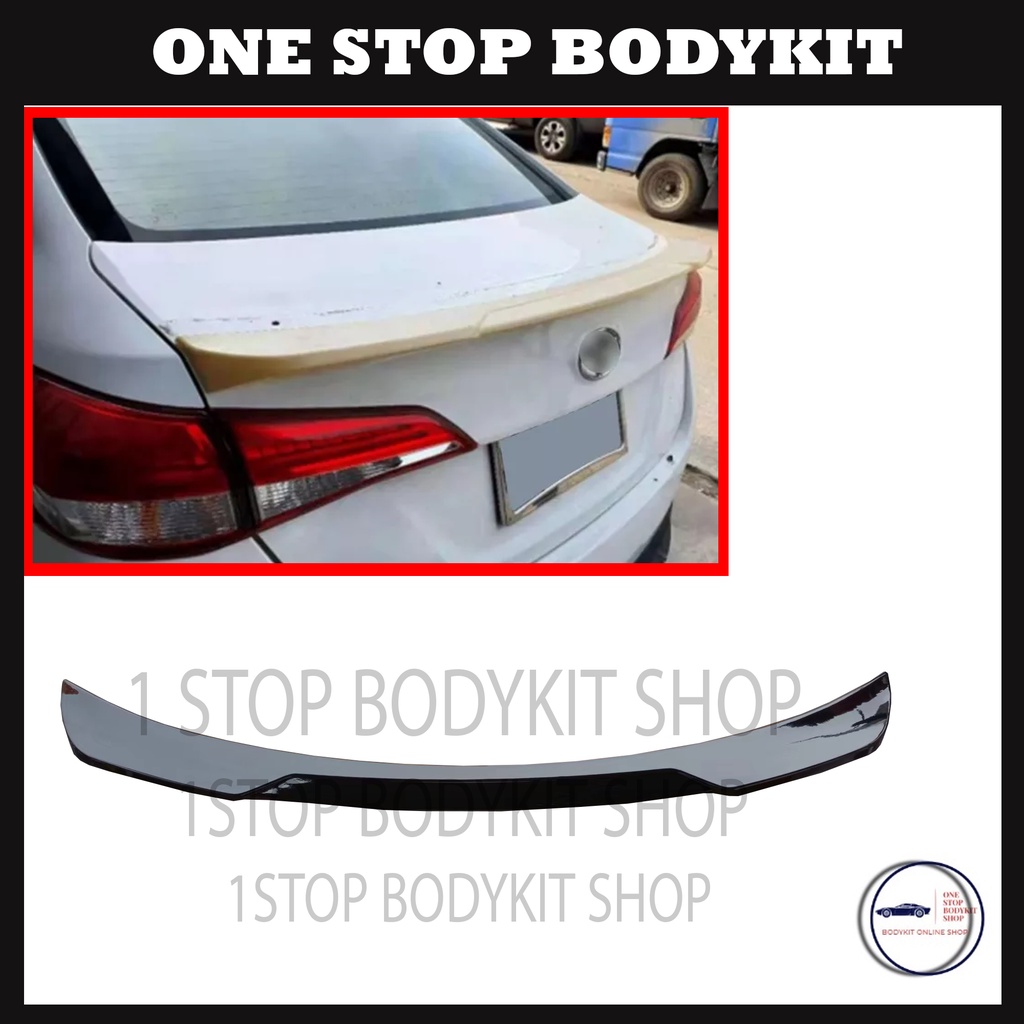 TOYOTA VIOS SEDAN 2019-2021 REAR TRUNK SPOILER DUCK TAIL WITH BLACK ...