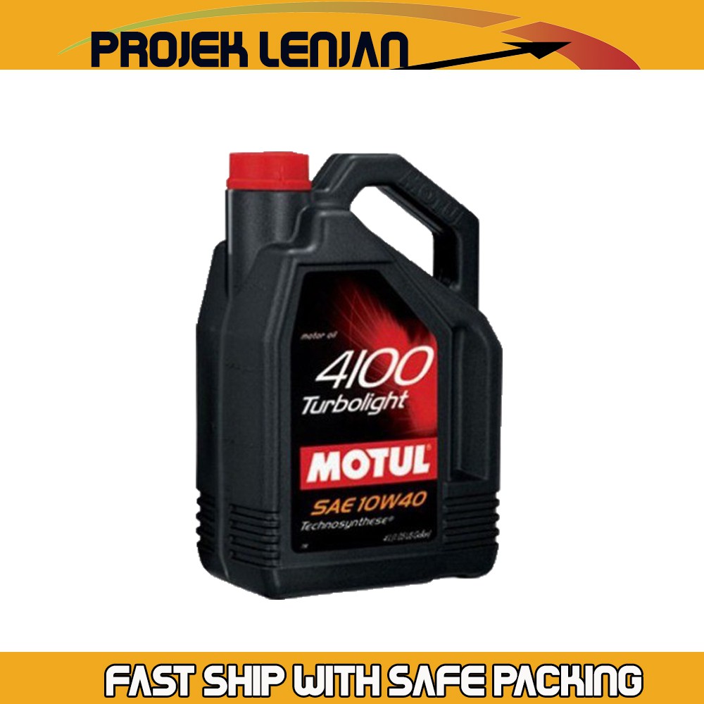 Motul 4100 Turbolight 10W40 (4L) | Shopee Malaysia