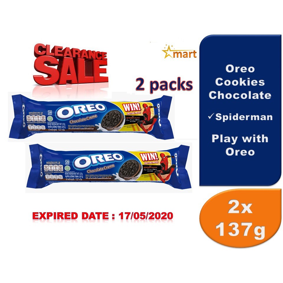 Oreo Cookies Chocolate ( 137g x 2Packs ) | Shopee Malaysia