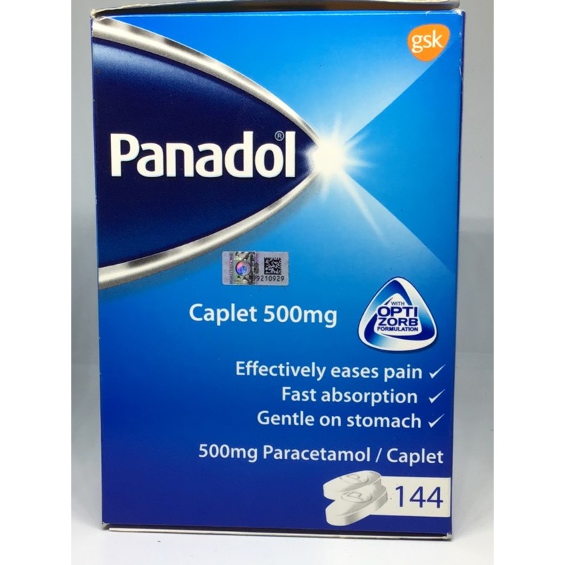 Panadol Caplet 500mg 144S EXP DATE 02/2022(Clear Stocks) | Shopee Malaysia