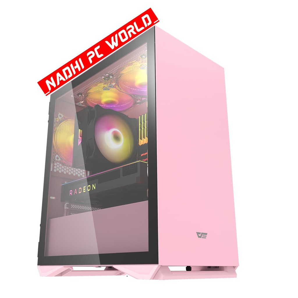 AIGO darkFlash DLM22 (PINK) mATX Chassis / Full Window | GAMING CASE ...