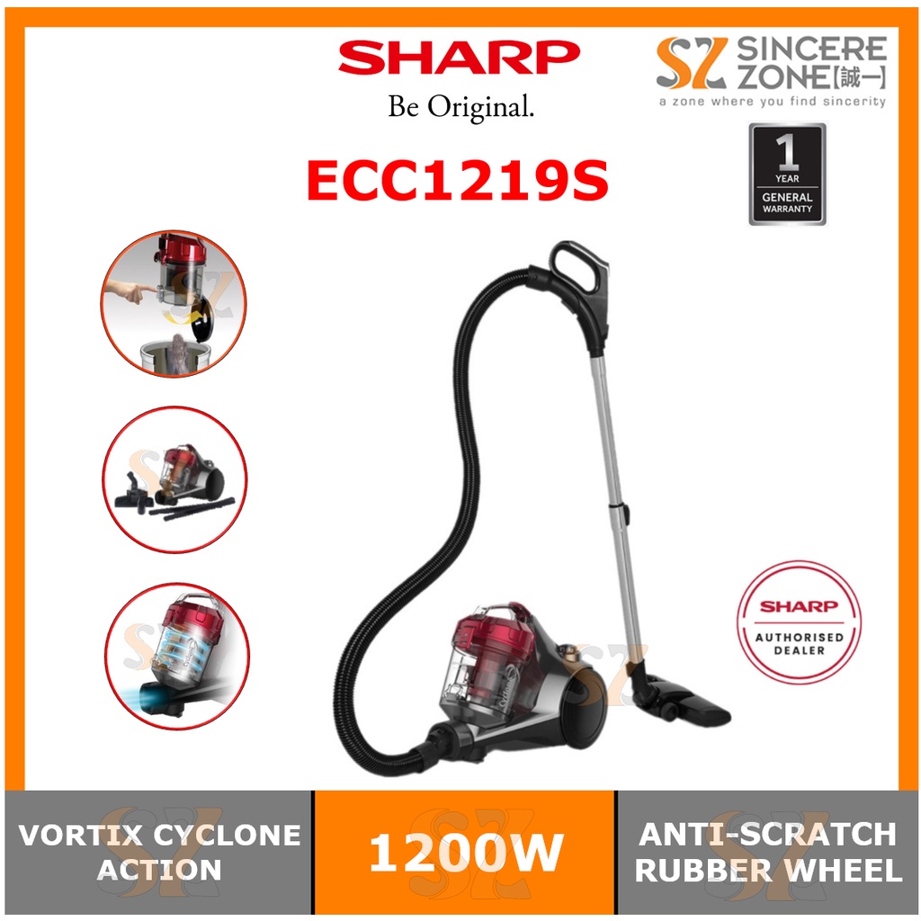 Sharp Vacuum Cleaner ECC1219S Bagless Cleaner | Shopee Malaysia
