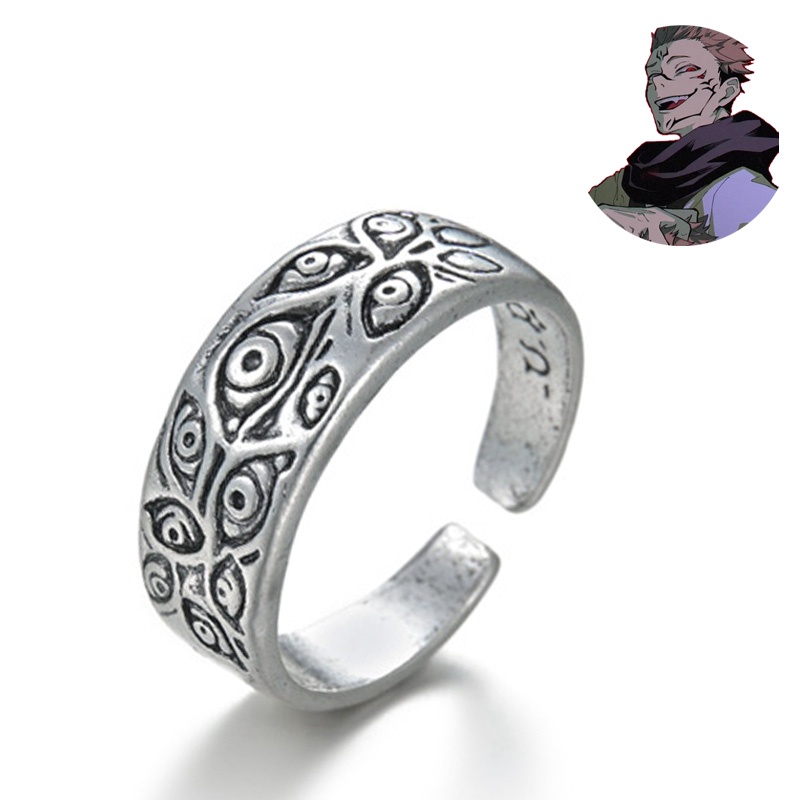 Anime Jujutsu Kaisen Ryomen Sukuna Itadori Yuji Ring Metal Opening ...