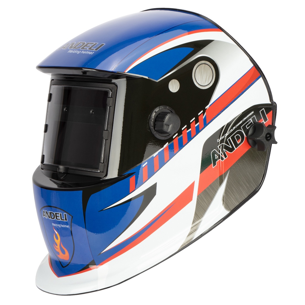 ANDELI ADL-DH9242-D Welding Helmet Auto Darkening Viewing Screen 3.3"X1 ...