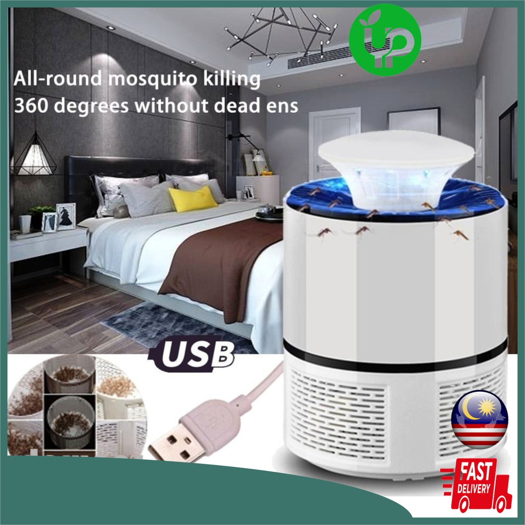 Home Bedroom Mosquito Trap Lamp USB LED Light Electric Insect Killer ...