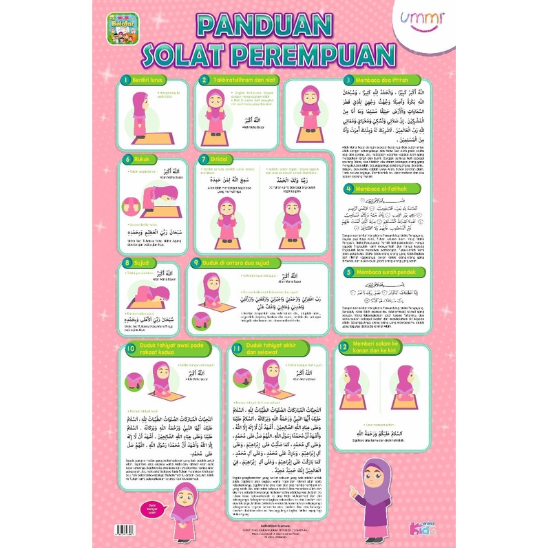 Poster Panduan Solat Perempuan Ummi | Shopee Malaysia