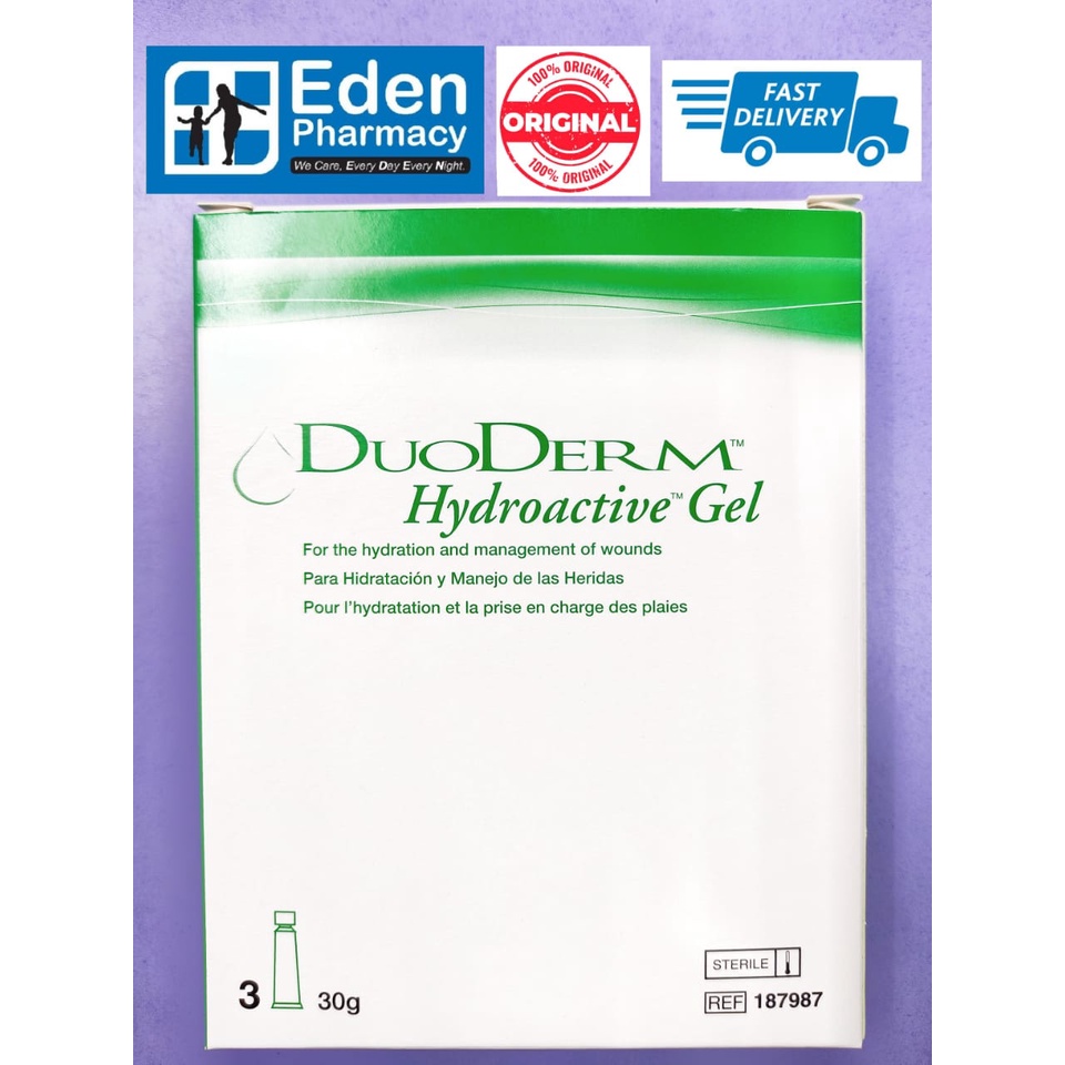 Duoderm hydroactive gel wound dressing ( 1 box ) ( 3 x 30g ) | Shopee ...