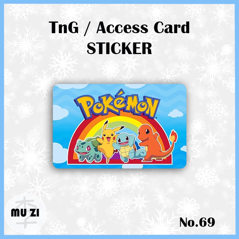 Pokemon TnG Card STICKER NFC STICKER Waterproof Thick Hard Material ...