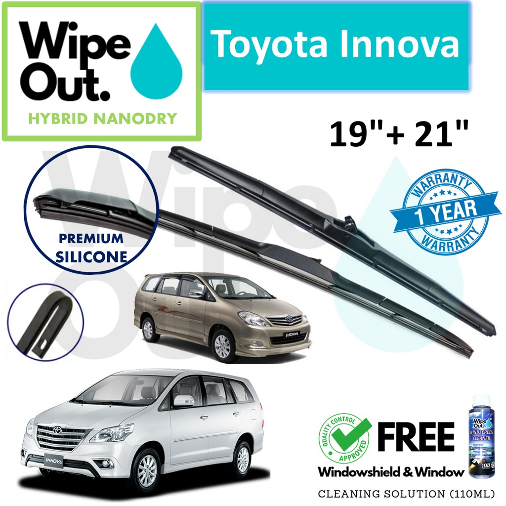[PREMIUM] Toyota Innova 2004 - 2016 WipeOut HYBRID NANODRY SILICONE ...