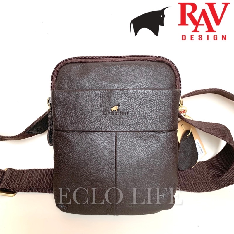 RAV Sling Bag Genuine Leather 100% Original [YRC111-G2-81590] | Shopee ...