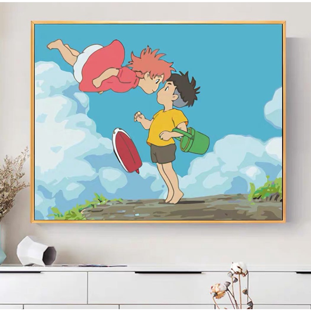 Ready stock Paint by numbers Sosuke Ponyo | Shopee Malaysia