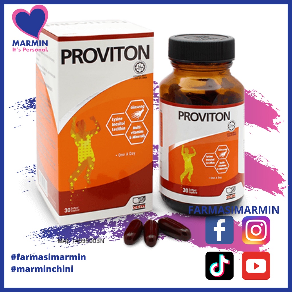 CCM PROVITON 30's (Ginseng, Lysine Inositol Lecithin, Multi-vitamins ...