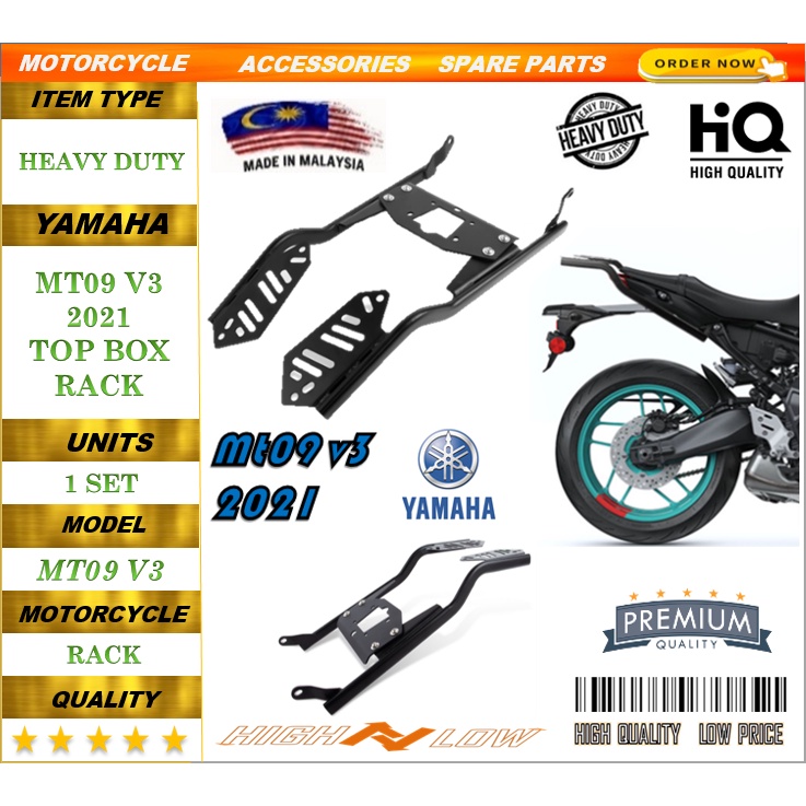 YAMAHA MT09 V3 2021 TOP BOX J RACK HEAVY DUTY MONORACK | Shopee Malaysia