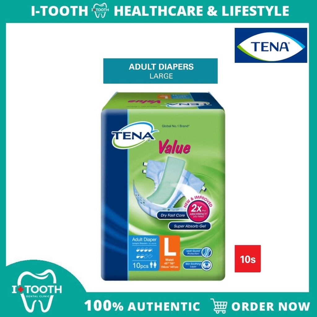 Tena Value Diaper L (10's) | Shopee Malaysia