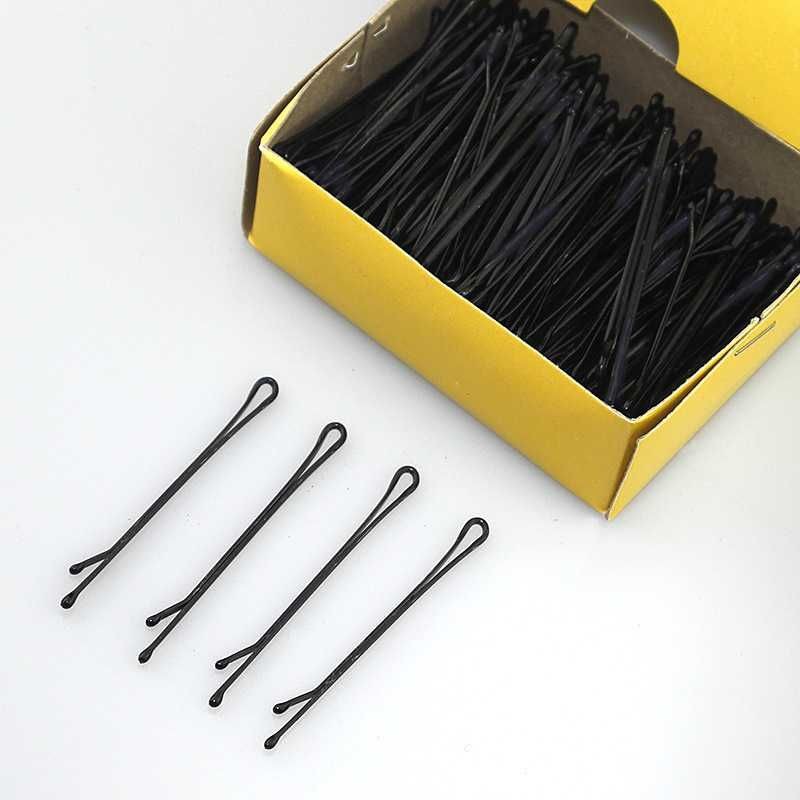 Ready stock 1 Box (100+-pcs) Black Hair Pin Women Grips Barretty Hair ...