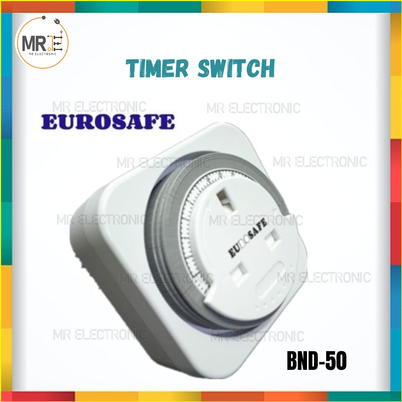 SIRIM Timer switch socket 24 Hours Analog Programme Programmable 3 Pin ...
