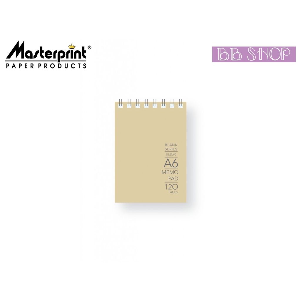 MASTERPRINT Blank Series A6 Memo Pad 120pgs BST-120-A6 | Shopee Malaysia