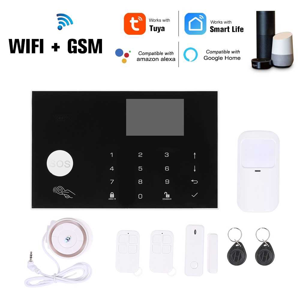 Wifi GSM Alarm System Intercom Remote Control Autodial TFT Display ...