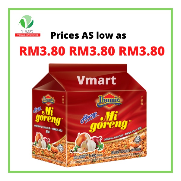 Ibumie Always Mi Goreng Asli (80gx5s) | Shopee Malaysia