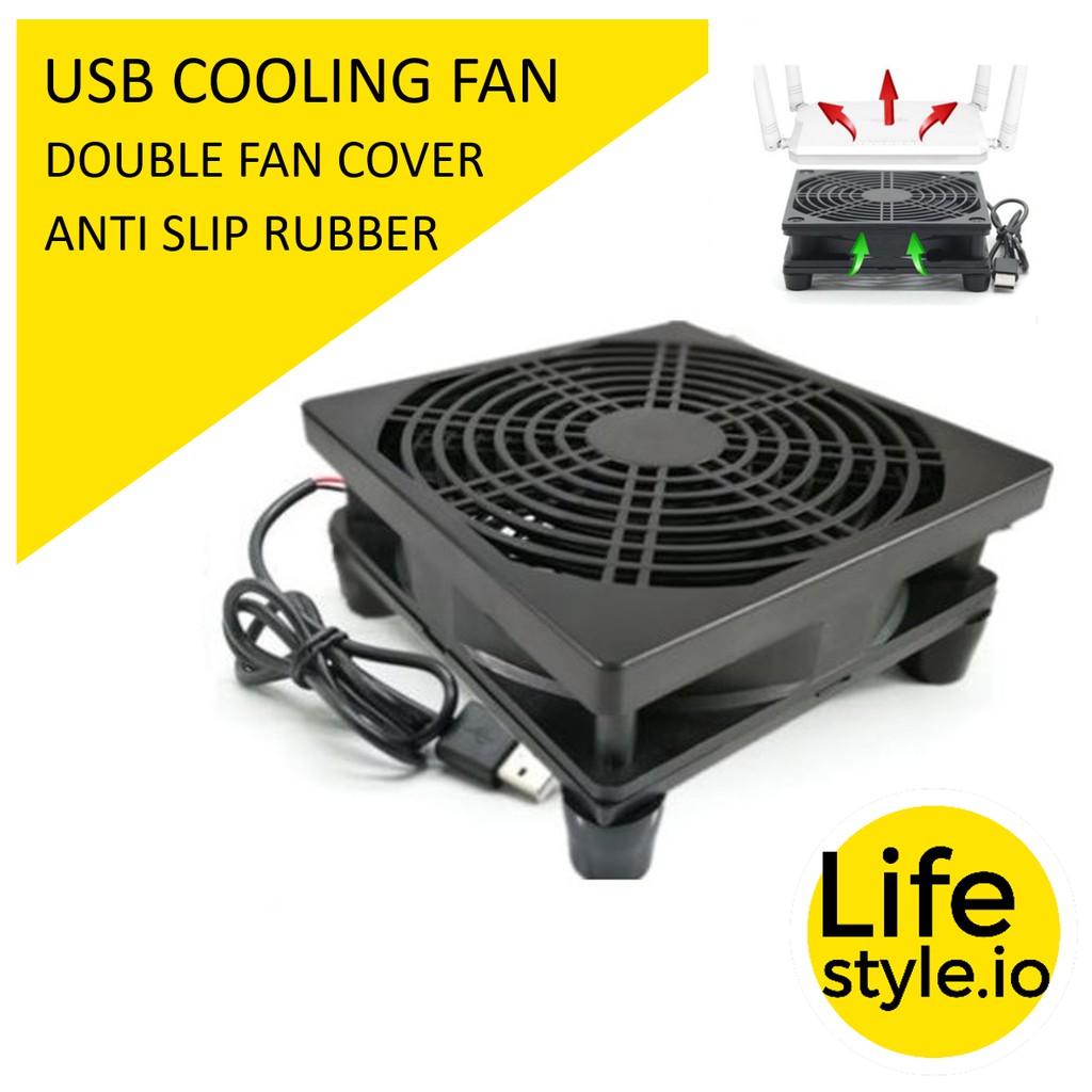 12CM Cooling Fan Rack for TV Android Box PC CPU Laptop Router Wifi ...