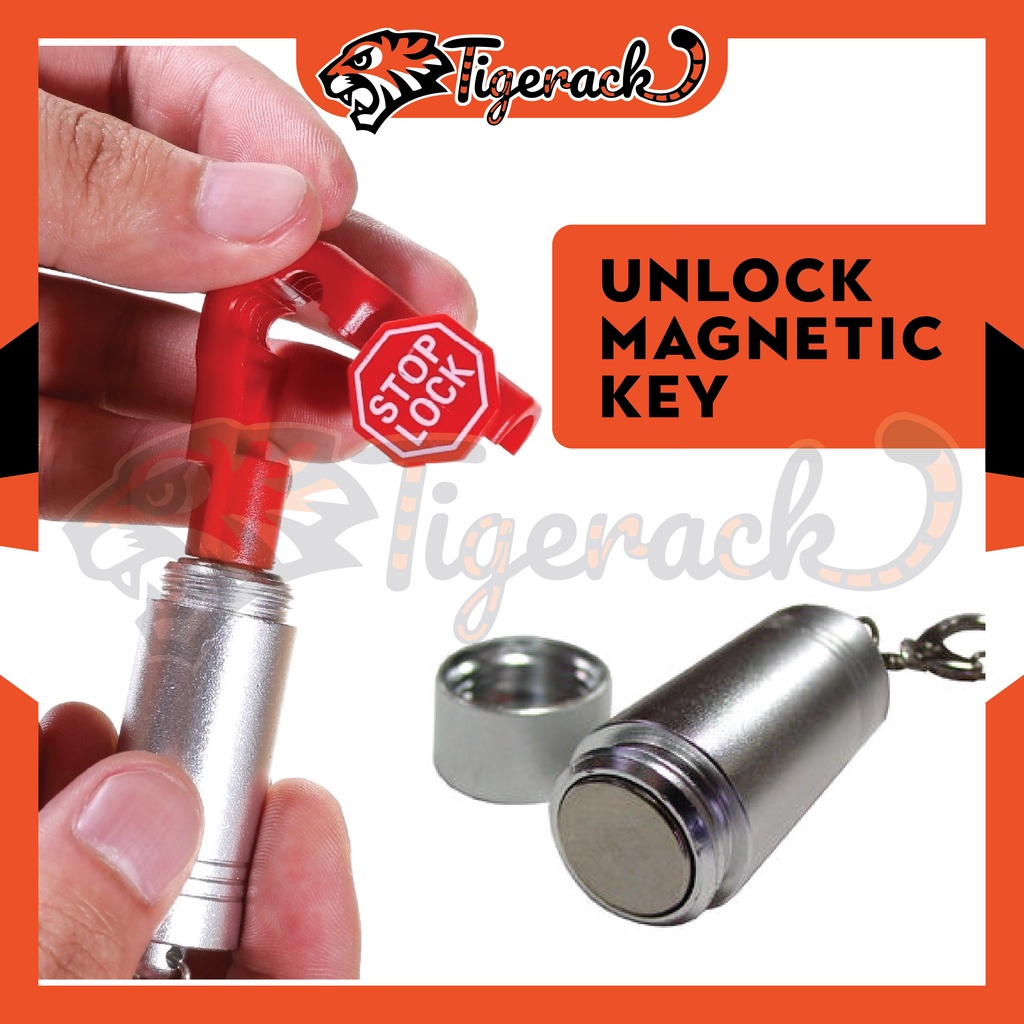 TIGERACK [Fast Delivery] Unlock Magnetic Key Anti-Theft Security Magnet ...
