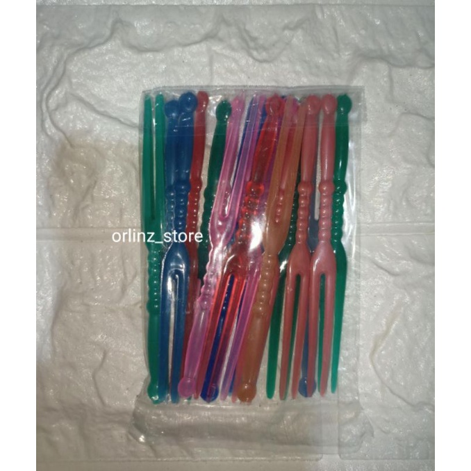 Birthday Plastic Cake Fork/Small Color Fork/Cake Skewer/Fruit Fork ...