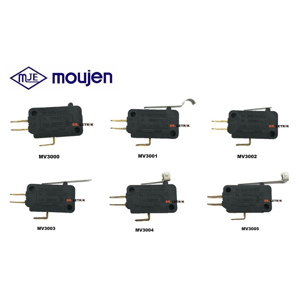 MOUJEN Mini Micro Switch / Touch Switch / Limit Switch ( Max 20A ...