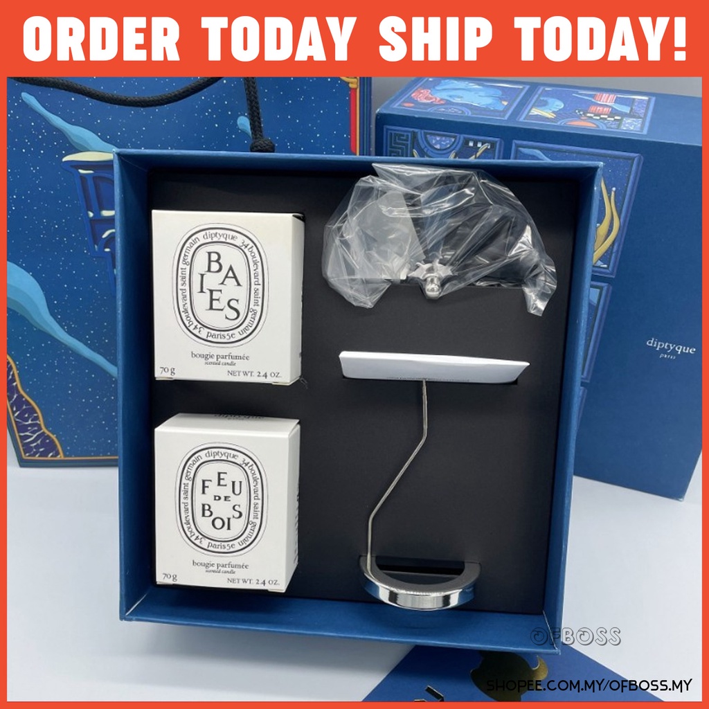 Diptyque 2 In 1 Blue Box Scented Candle Set | Shopee Malaysia