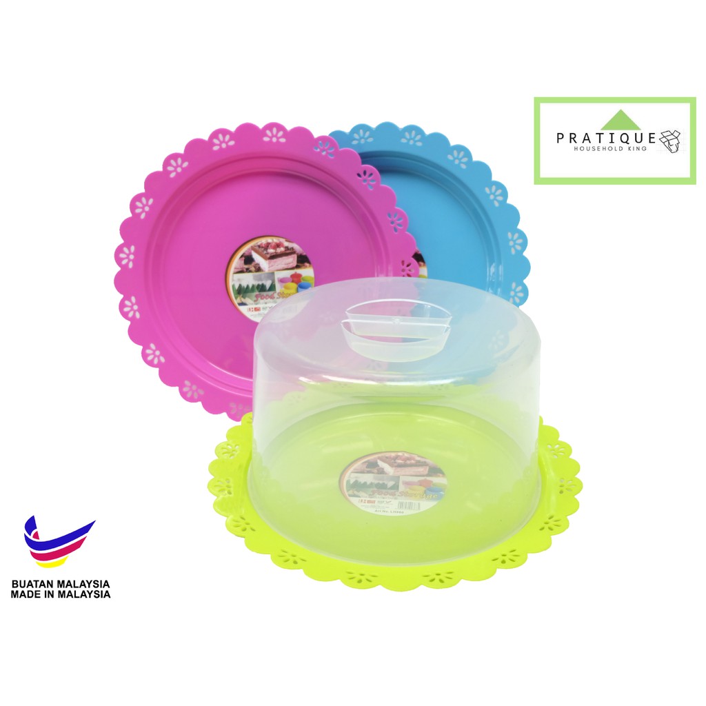 Round Container/ Bekas Kuih / Round Cake Storage Box/ Kotak Simpanan ...