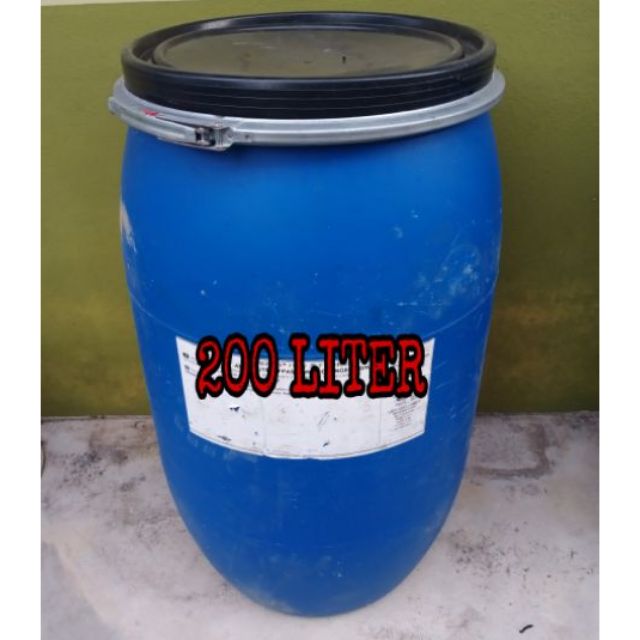 Tong Drum Biru 200 liter Open Top [Ready Stock] | Shopee Malaysia