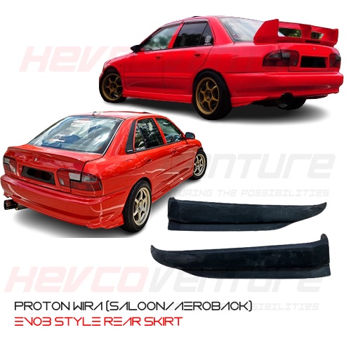 PROTON WIRA EVO3 REAR SKIRT BELAKANG PU/FIBER EVO3 | Shopee Malaysia