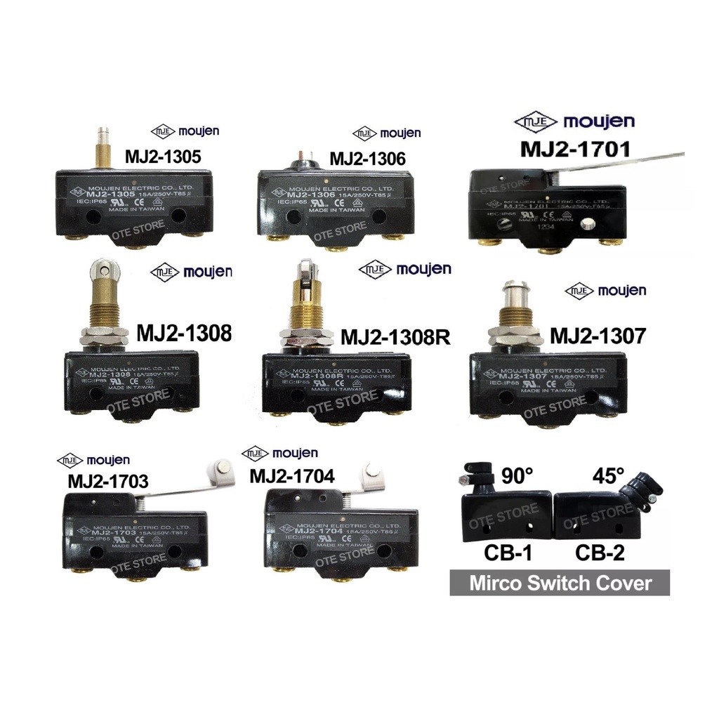 Moujen MJ2 Series Micro Switch Limit Switch (MJ2-1305/MJ2-1306/MJ2-1307 ...