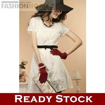 🛒 READY STOCK 🛒 81225 Fashion Lace Blouse with Inner Inside ( White ...