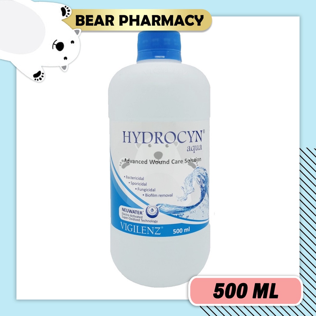 HYDROCYN Aqua Wound Care Solution 500ml [Exp: 03/2025] Wound Care ...