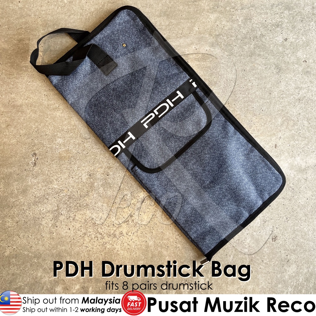 PDH Drumstick Bag Drum Sticks Bag Beg Kayu Drum - Hold 8 pairs | Shopee ...